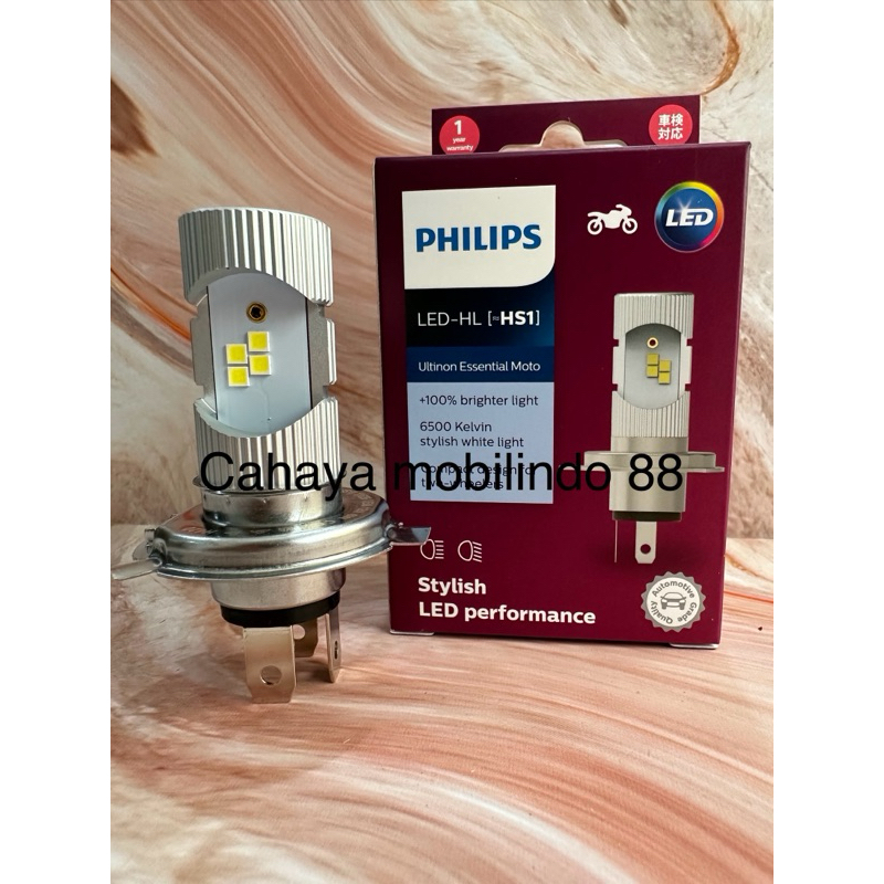Jual Philips Lampu Utama Motor LED HS1 12v 6/4w Super Terang Putih ...