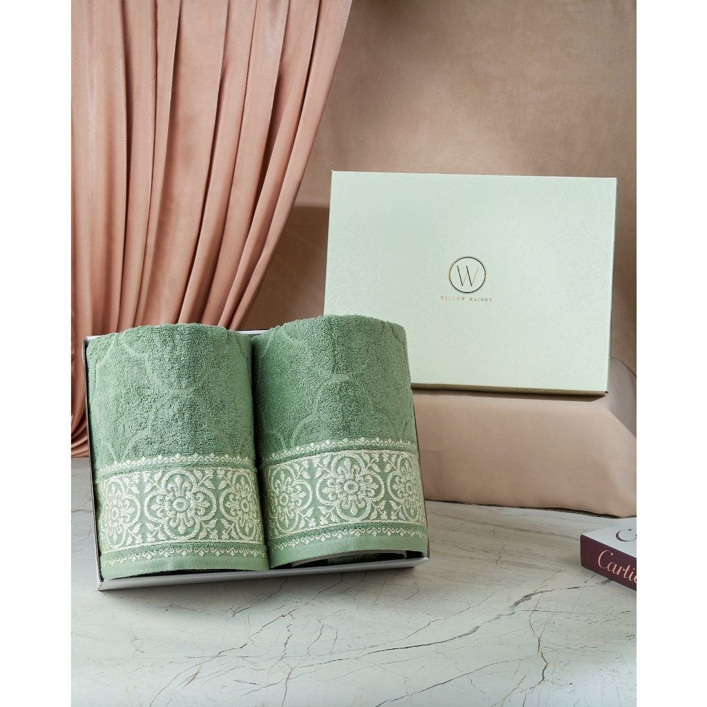 Jual Adeline Premium Towel - Couple Towel Gift Box by Willow Maison ...