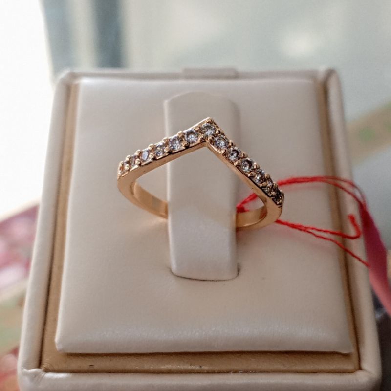 Jual Cincin mata aurel lapis mas perak jual beli ada surat | Shopee ...