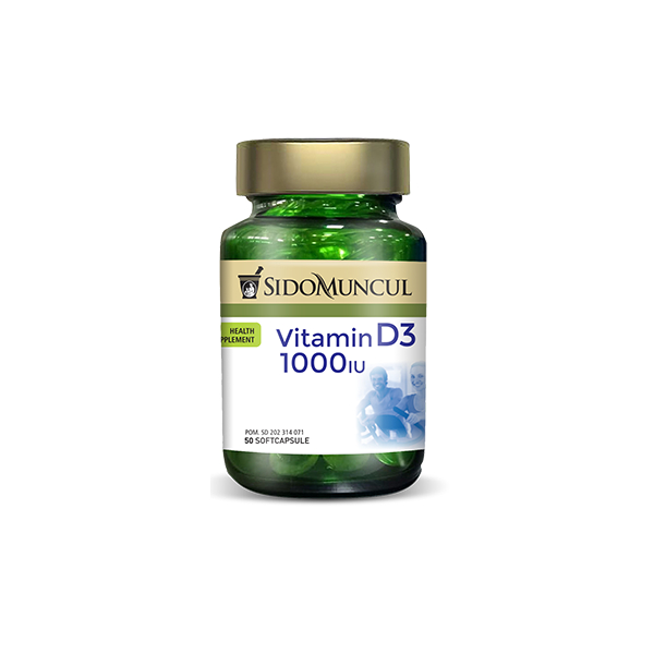 Jual Sidomuncul Vitamin D3 1000 IU Botol isi 50 Kapsul (SEMARANG ...