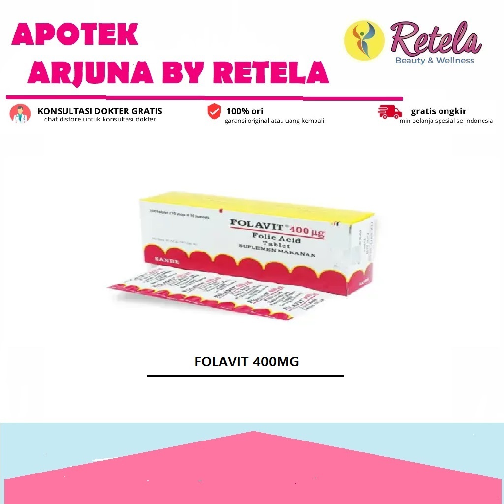 Jual FOLAVIT 400MG 1 STRIP 10 TABLET | Shopee Indonesia