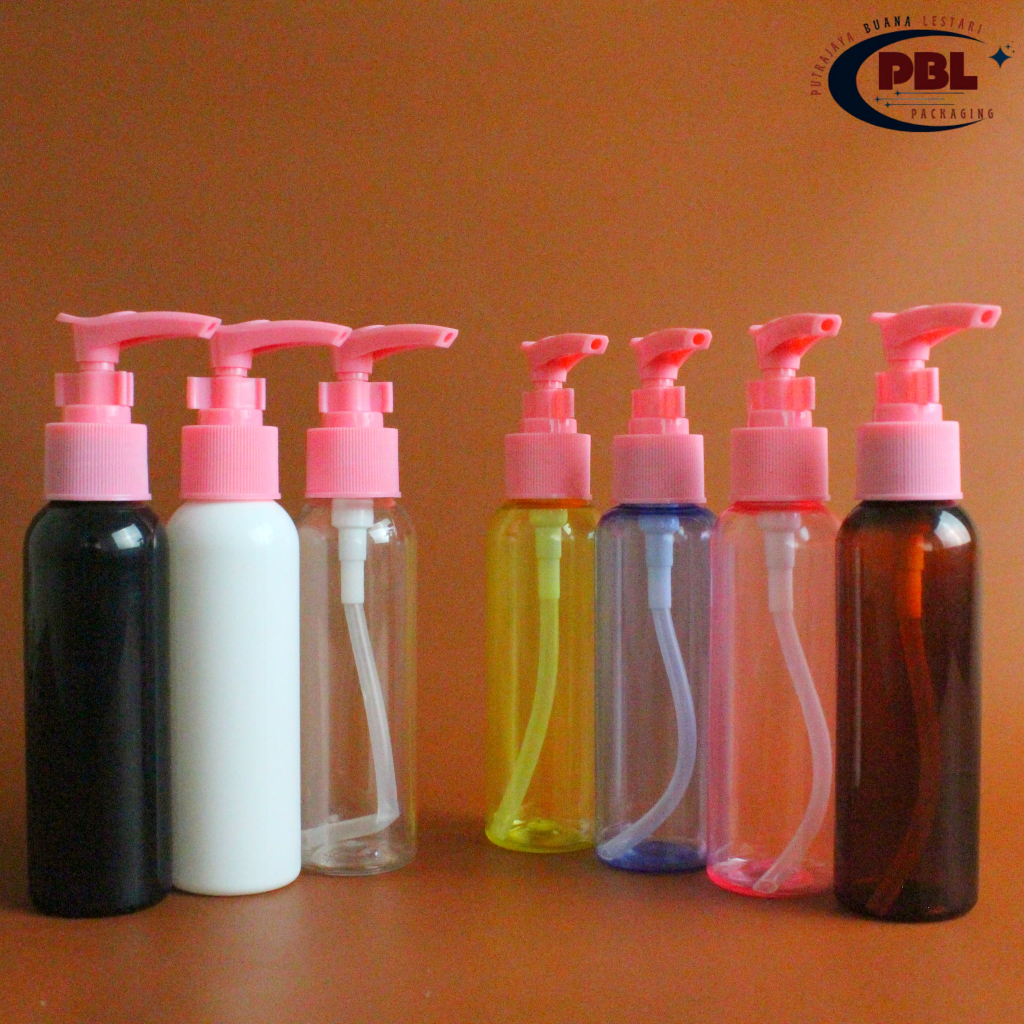 Jual BOTOL PUMP CLIP OIL 100ml / BOTOL LOTION PUMP 100ml/ BOTOL SABUN ...