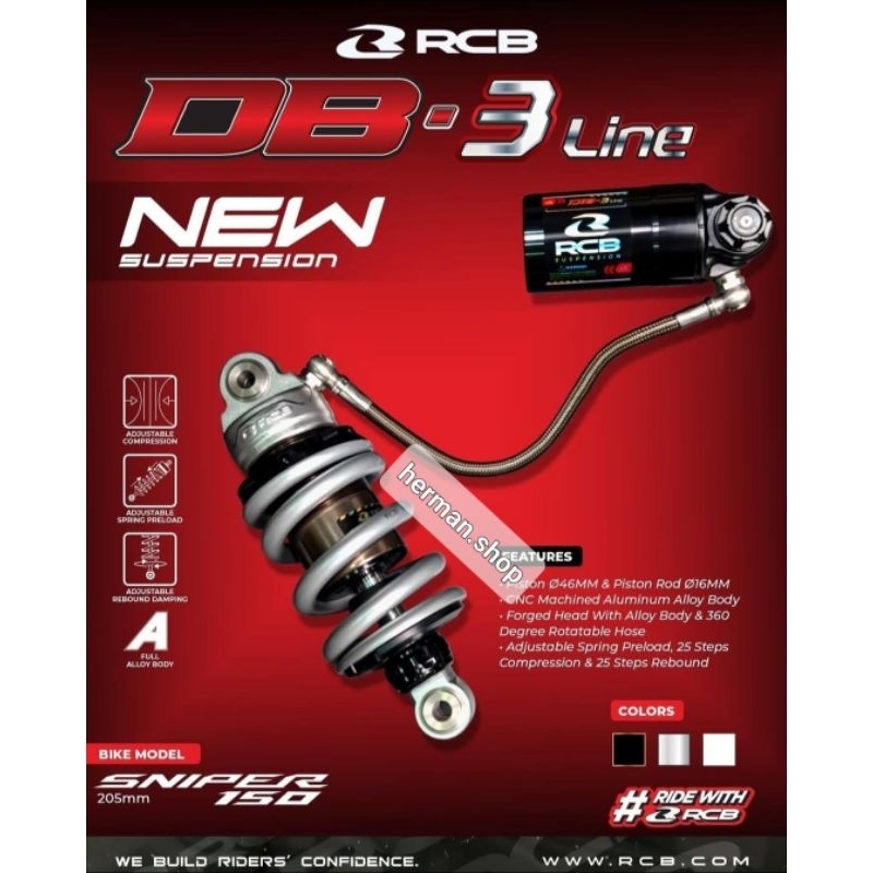 Jual MONOSHOCK MONO SHOCK DB-3LINE DB3 LINE DB 3 LINE MX KING / MX NEW / MX OLD / SONIC / SATRIA ...