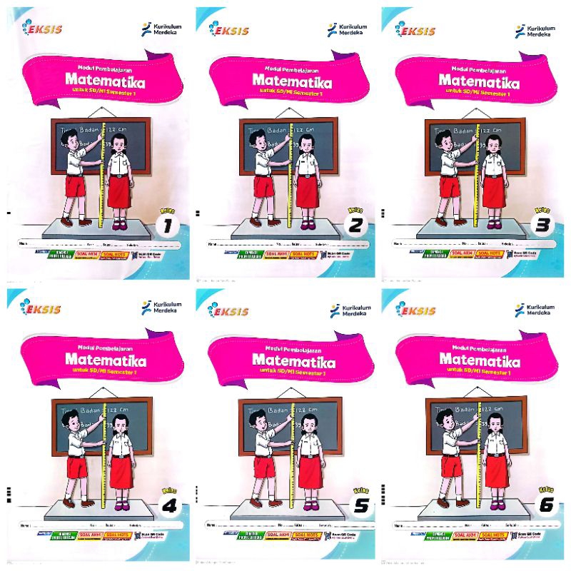 Jual BUKU LKS EKSIS KURMER SD MI MATEMATIKA KELAS 1 2 3 4 5 6 SEMESTER 1 GANJIL KURIKULUM ...