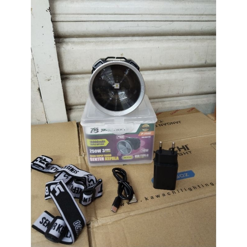 Jual Senter Kepala PROBEST 250 Wat Led Zoom Super Turbo / Headlam ...
