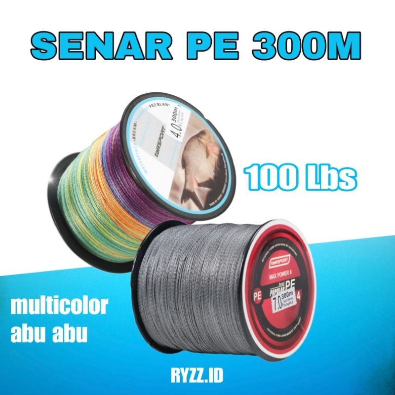Jual SENAR PANCING PE 100 Meter 300 Meter TERMURAH Kuat Senar Pancing ...