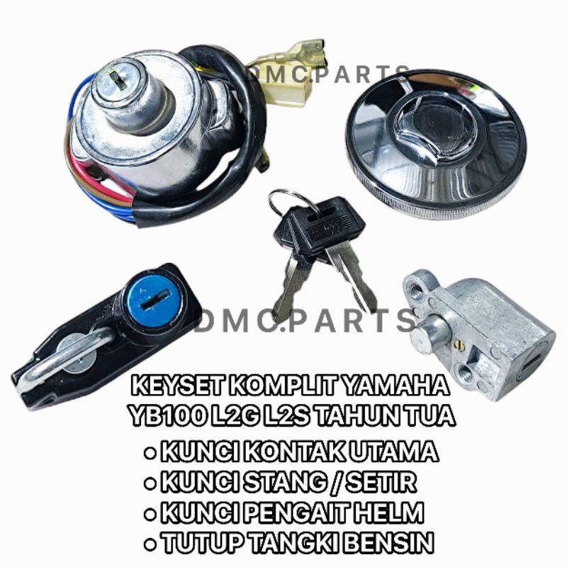 Jual KEYSET ( KUNCI KONTAK + STANG STIR + VARIASI PENGAIT HELM + TUTUP ...