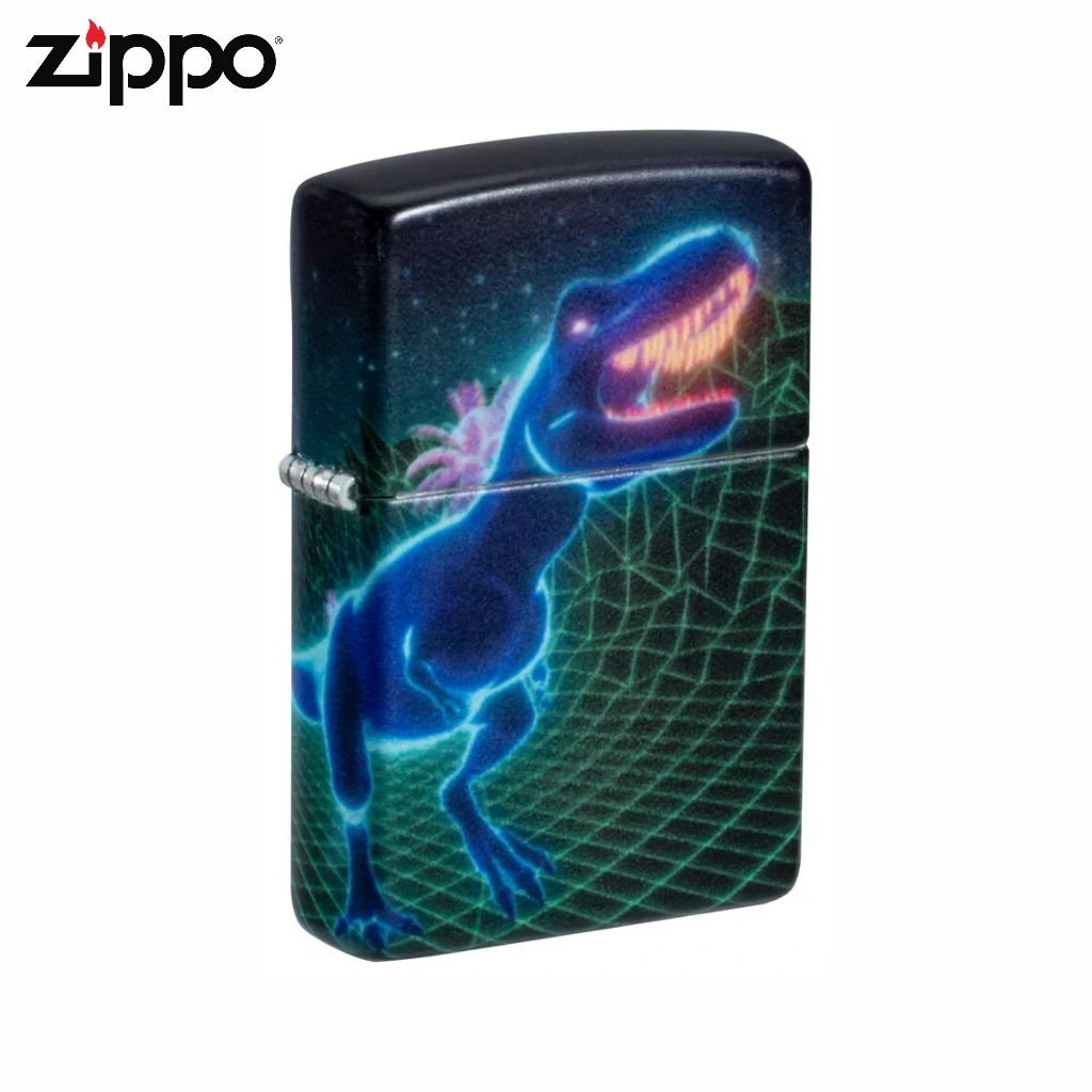 Jual Zippo 46701, Cyber Dinosaur Design 540 Color Process-2 Side Glow ...