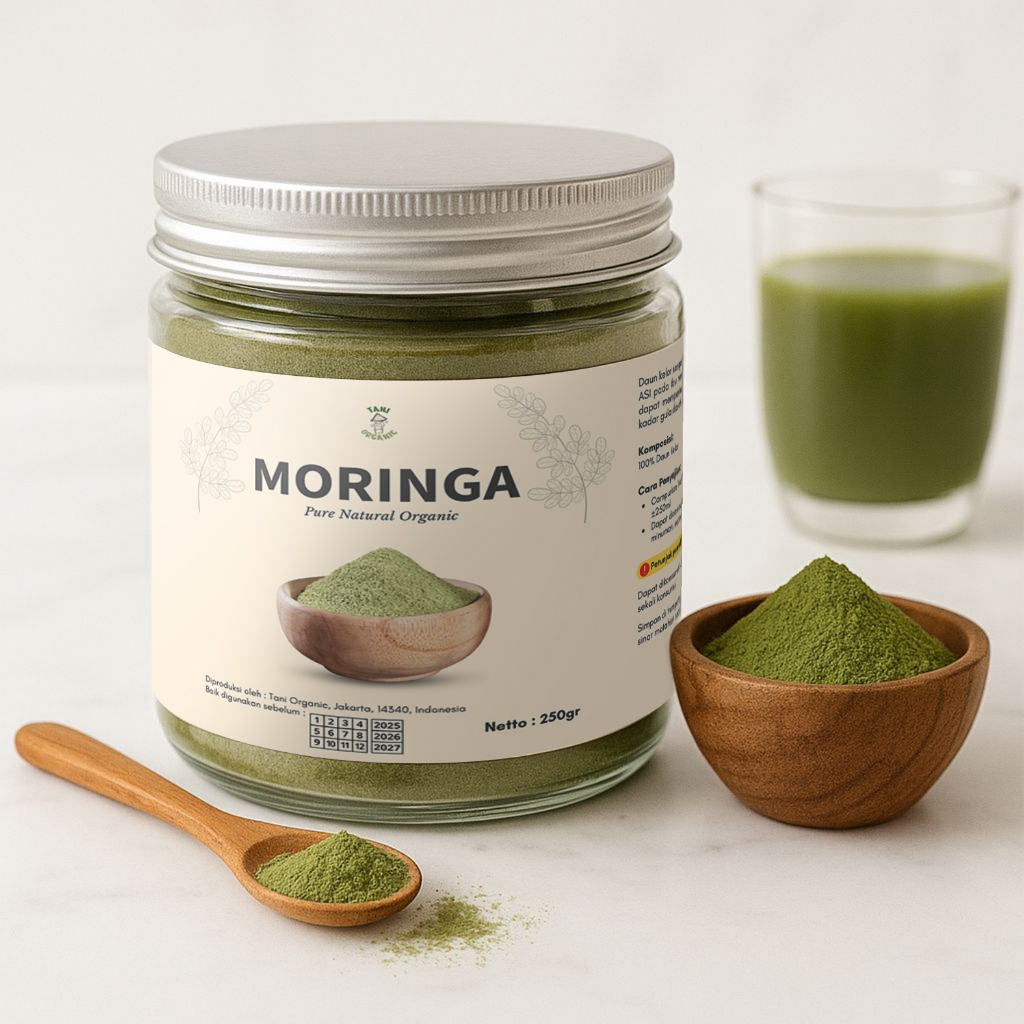 Jual Tani Organic Bubuk Daun Kelor Moringa Powder Premium – Superfood ...