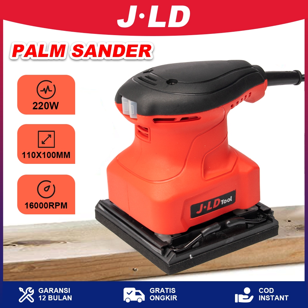Jual JLD Palm Sander Mesin Amplas Tangan Listrik 220w Finishing Sander ...