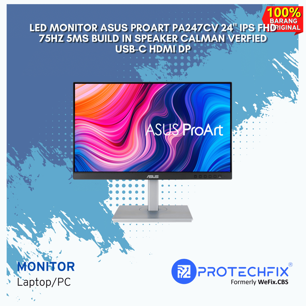 Jual LED Monitor ASUS ProArt Pa247Cv 24" IPS FHD 75Hz 5Ms Build in ...