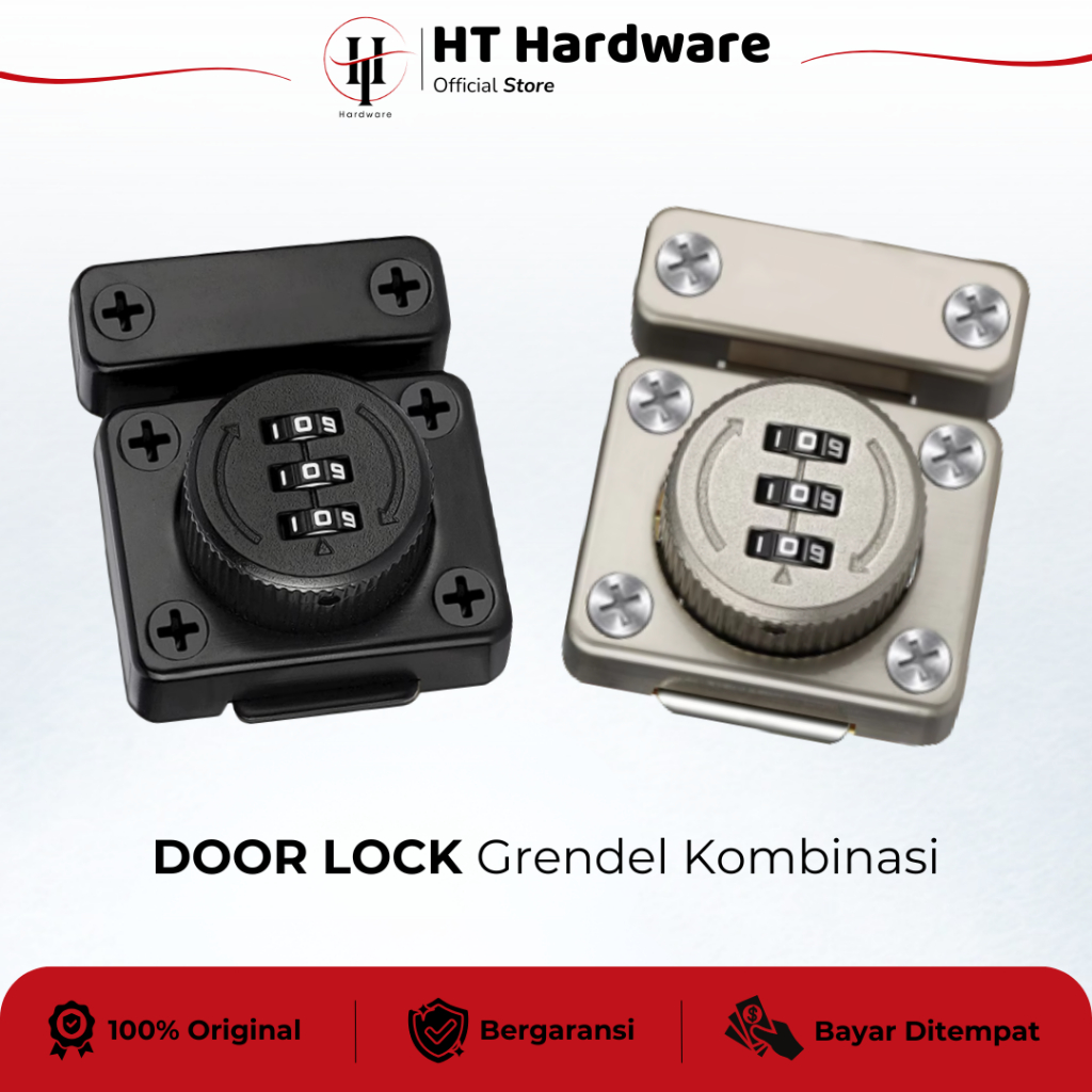 Jual Grendel Kunci Kode Kombinasi 3 Angka Digit Slot Gerendel Pintu ...