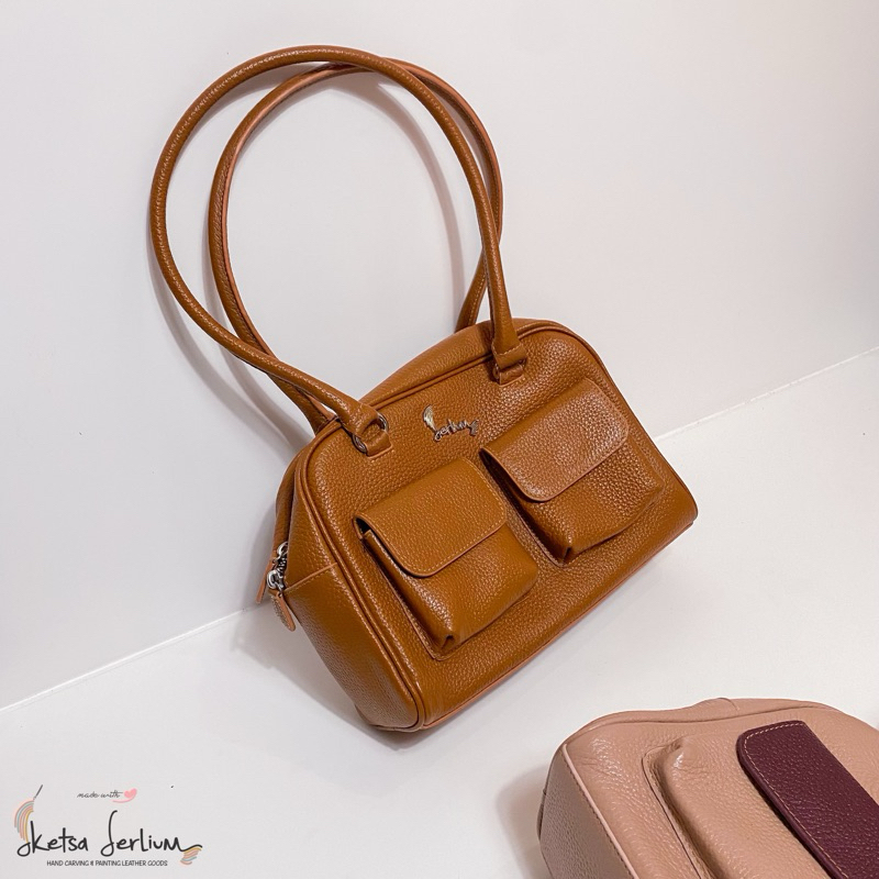 Jual Momo ToteBag leather (totebag kulit sapi/ totebag kulit asli ...