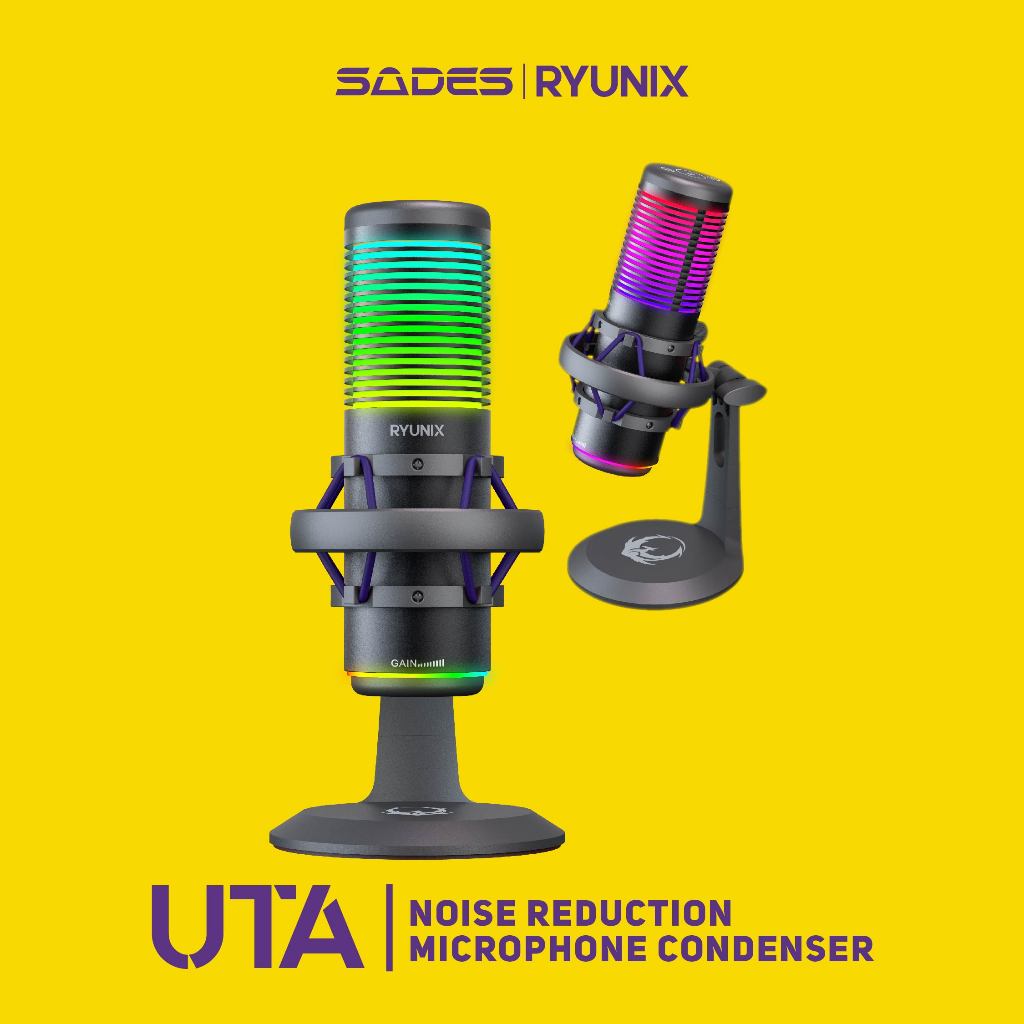 Jual Sades Ryunix Uta CX1 Noise Reduction Mic Condenser | Shopee Indonesia
