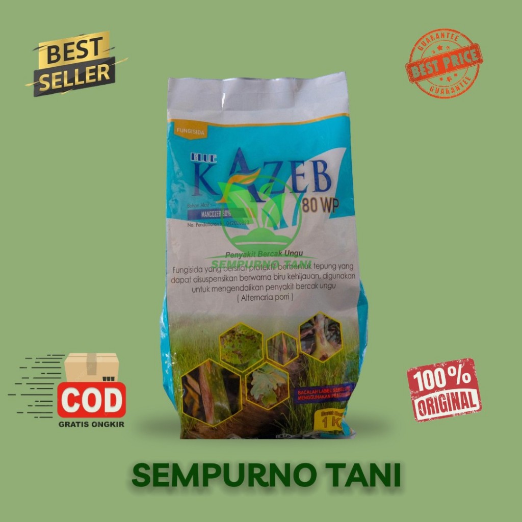 Jual FUNGISIDA - KAZEB 80WP - 1KG mancozeb biru raincozeb mantazeb ...