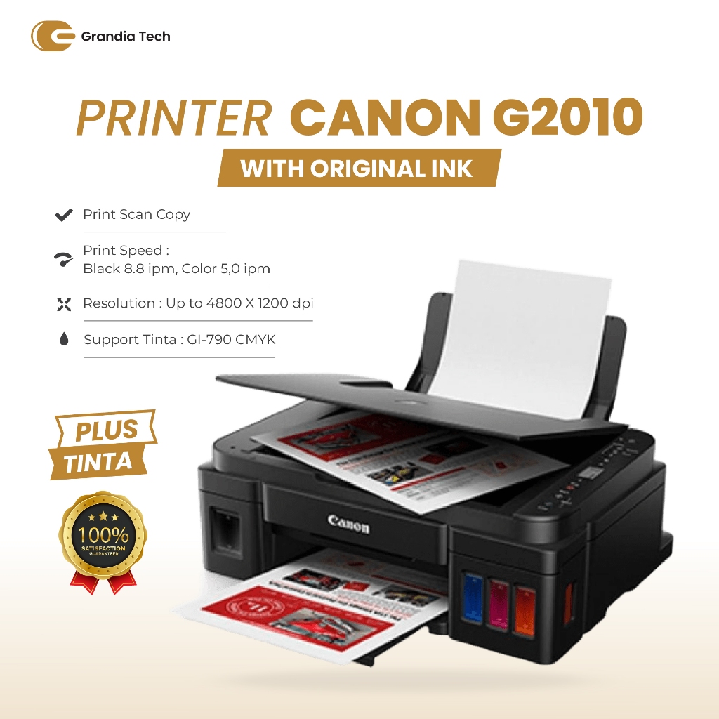 Jual PRINTER CANON PIXMA G2010 PRINT SCAN COPY ORIGINAL BERGARANSI RESMI / PRINTER CANON G 2010 ...