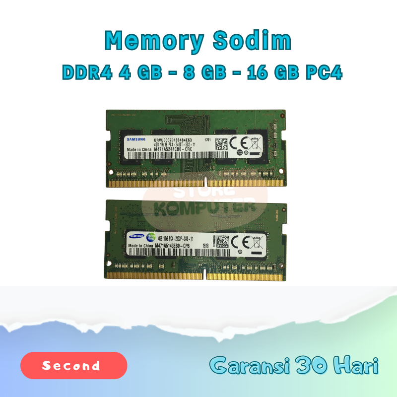 Jual Memory Desktop komputer DDR4 4GB / 8GB RAM Laptop SODIM | Shopee ...
