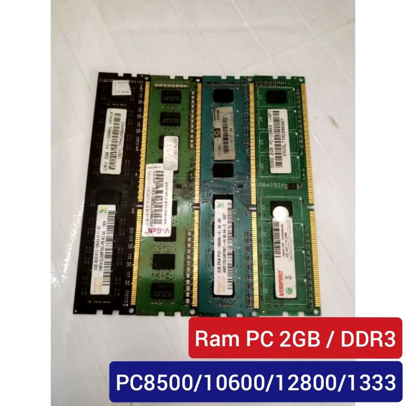 Jual Ram PC ddr3 2 Gb - Ram Komputer 2 Gb ddr3 10600 12800 1333 | Shopee Indonesia