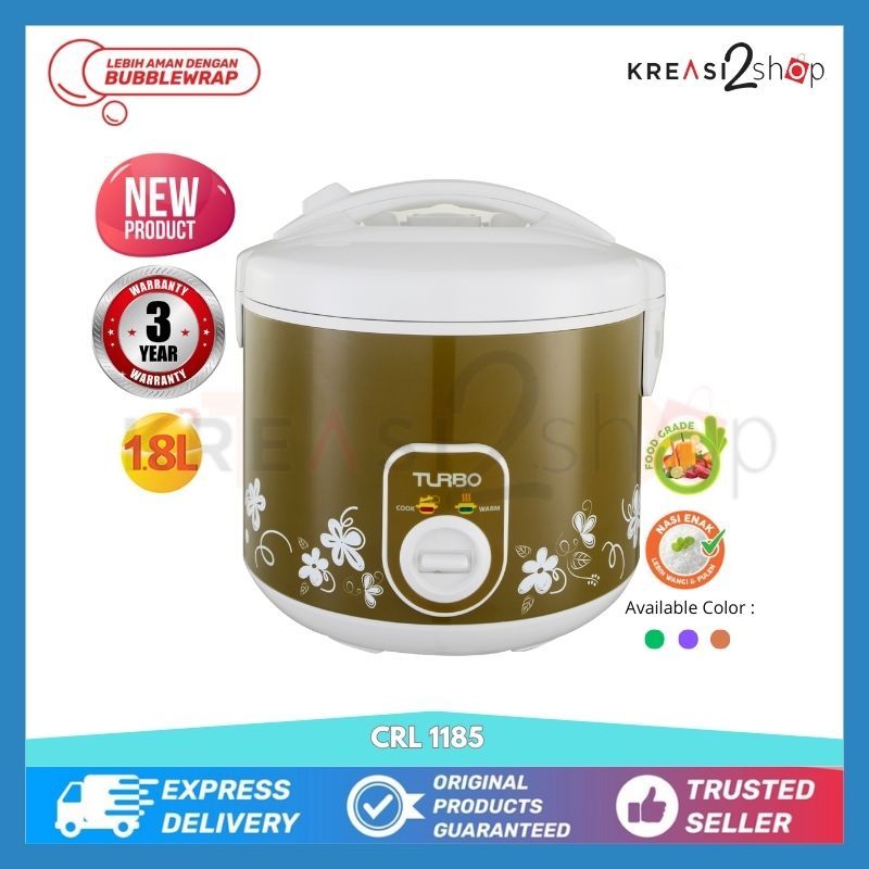 Jual [NEW] Turbo Rice Cooker Penanak Nasi 1,8 Liter CRL1185 Original ...