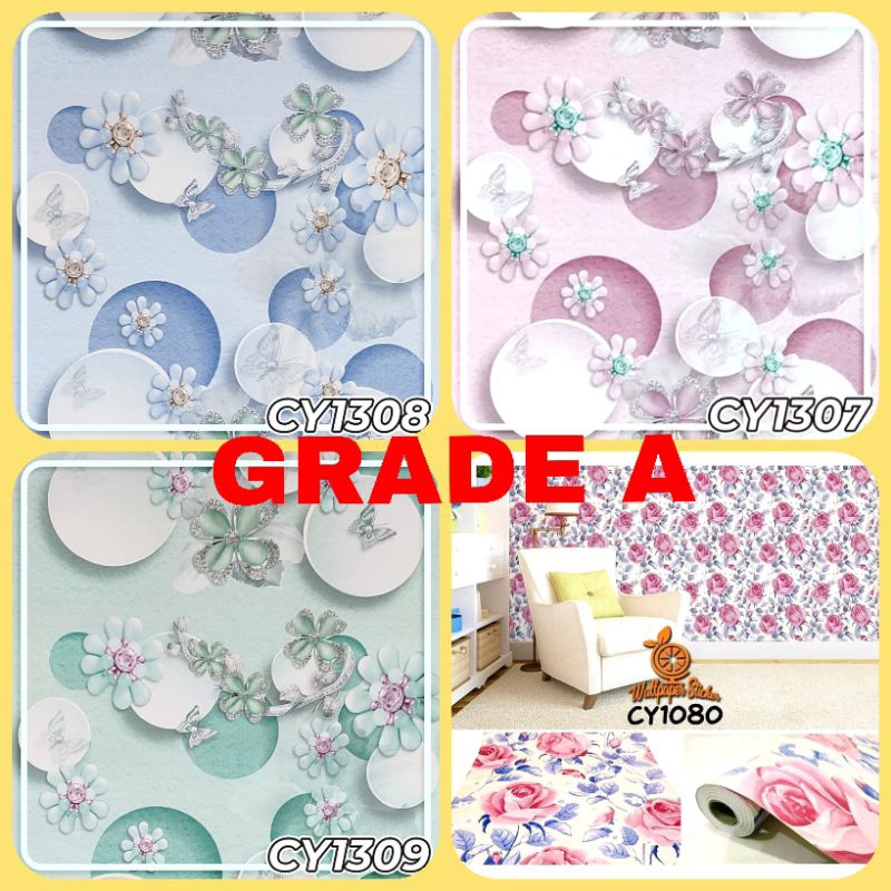 Jual Wallpaper Dinding Wallstiker Bunga Walstiker Dinding Walstiker ...