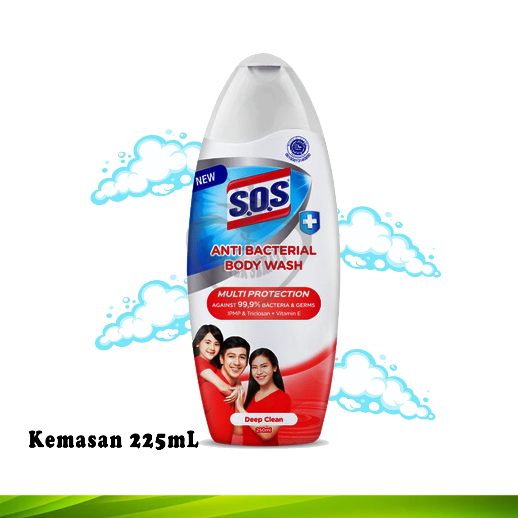 Jual Deep Clean SOS Body Wash Botol 225ml Sabun Cair Anti Bakteri ...