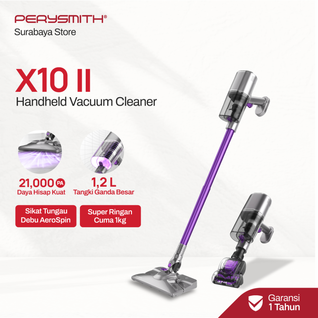 Jual PerySmith Surabaya X10 II 21k Pa Vacuum Cleaner Vacuum Cleaner ...