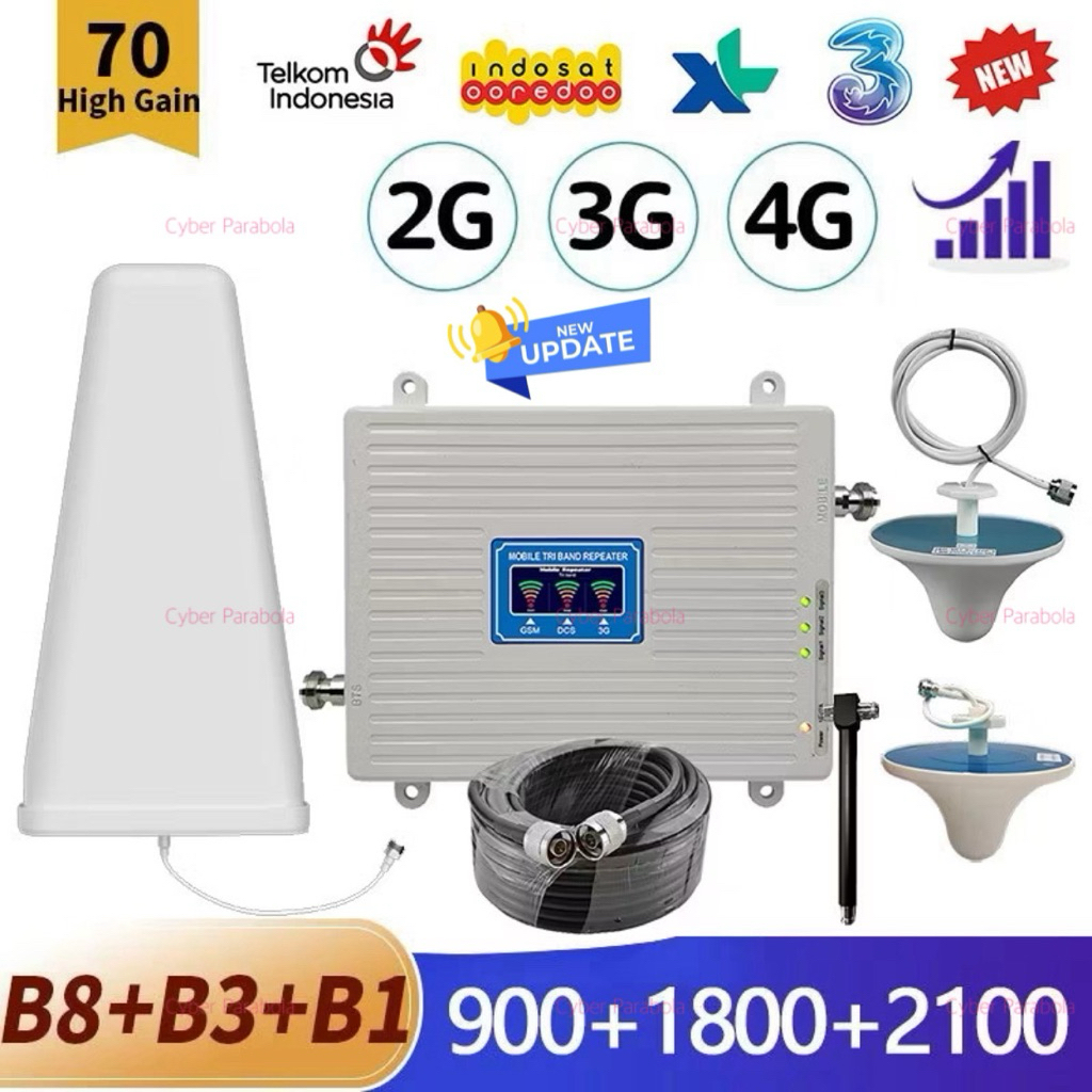 Jual penguat sinyal modem router dan hp 4G triple band double antena ...