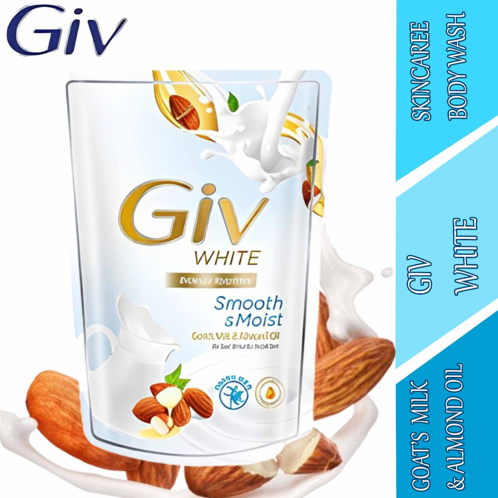 Jual Sabun Aroma Goats Milk & Almond Oil - Giv White - Body Wash Smooth ...