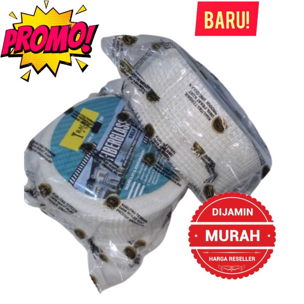 Jual Lem Lakban Perekat Kain Kasa 2 inch 5 cm Fiber Glass Tape Sela ...