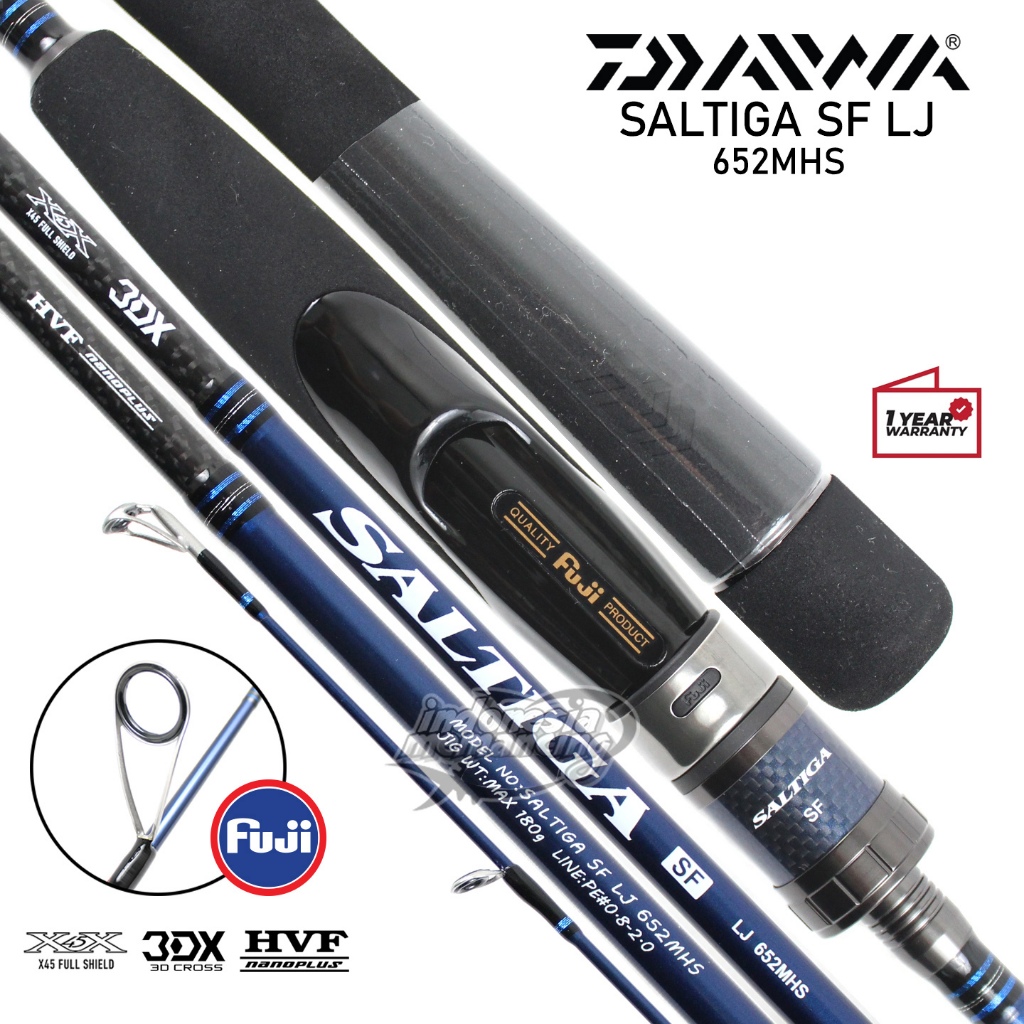 Jual Joran DAIWA SALTIGA SF LJ | Ring Fuji Alconite | PE#0.8-2.5 | 195 198cm | Spinning BC ~IM ...