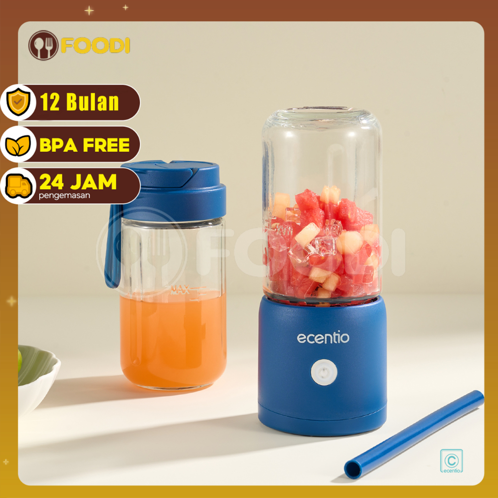 Jual Ecentio juicer blender jus portable/blender mini portable Kaca/juicer portable 6/8/10/12 ...