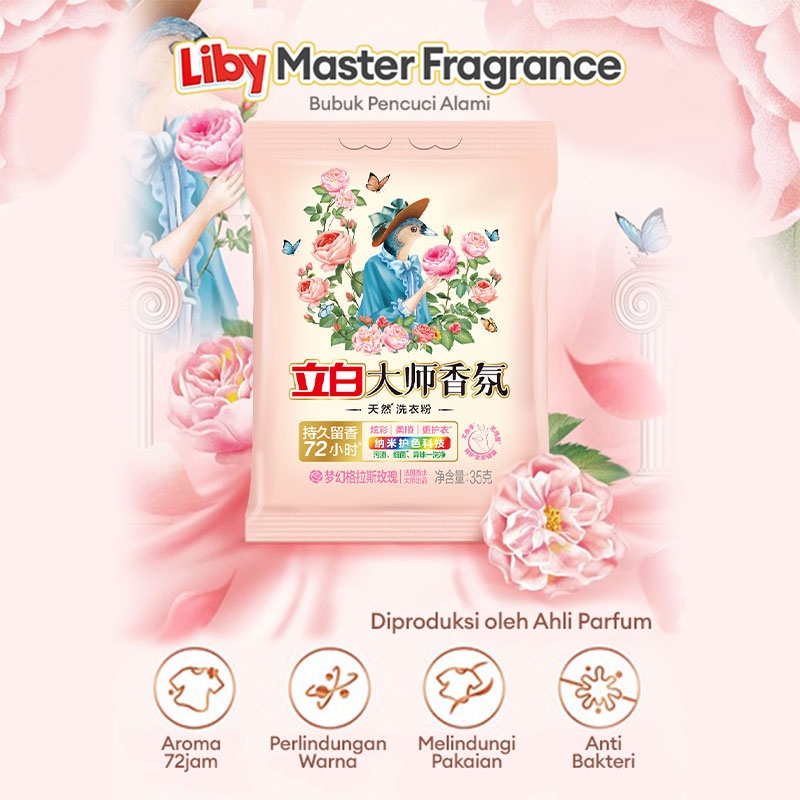 Jual LIBY Deterjen Bubuk Laundry Powder Detergent Pouch (35gr) - Penghilang Noda, Pelindung ...