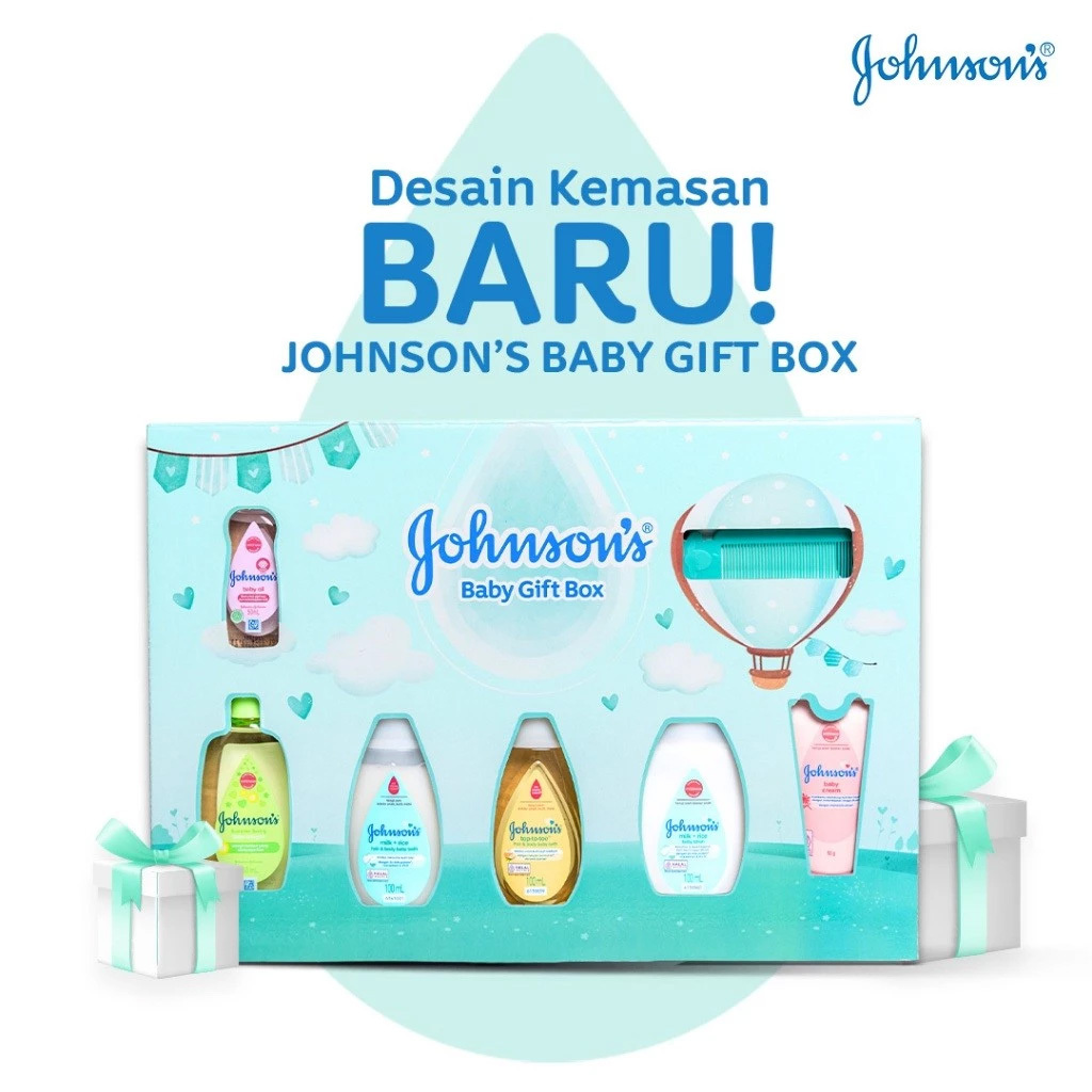 Jual JOHNSON'S JOHNSONS Baby Gift Box Set - Paket Hadiah Bayi - Hampers ...