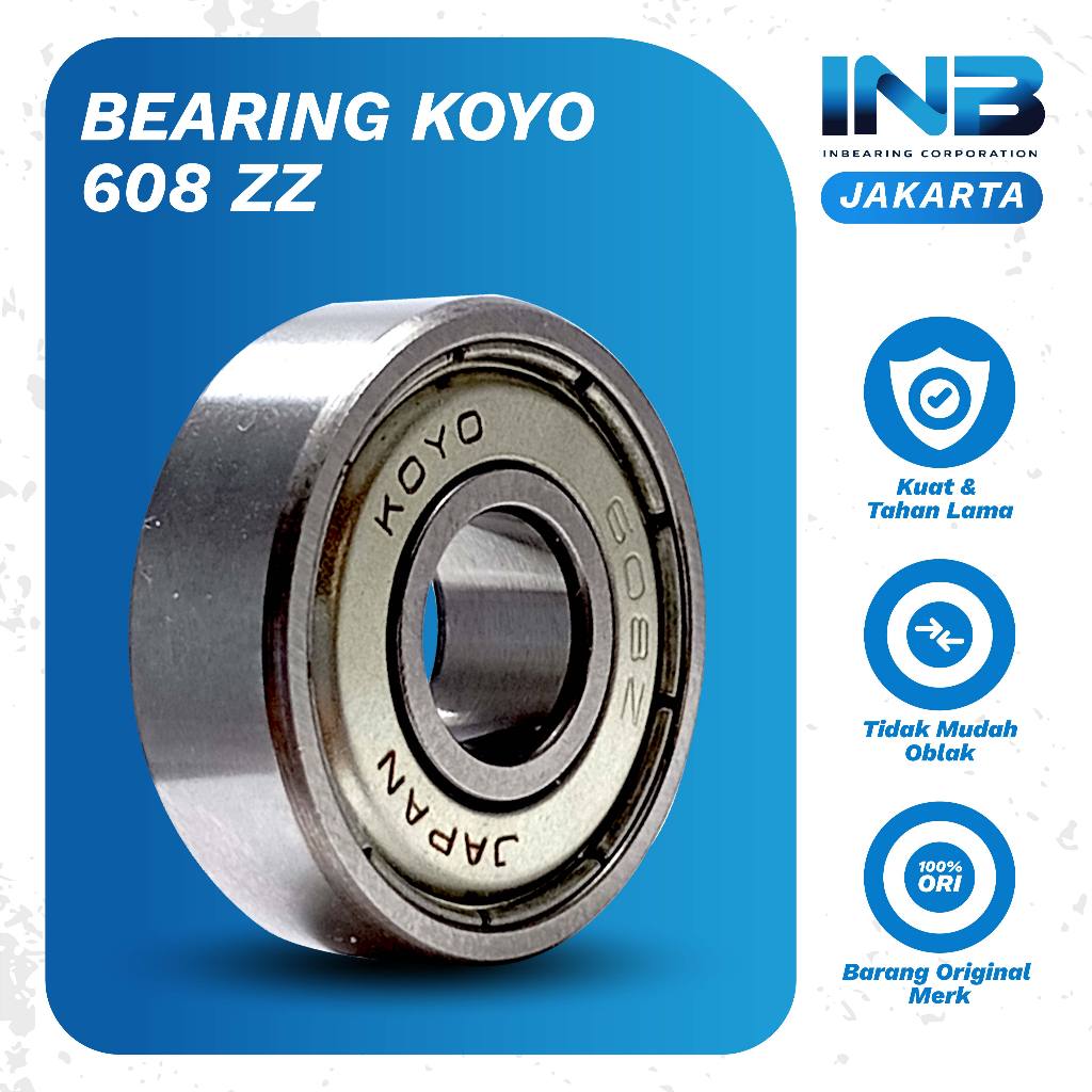 Jual Laker Bearing 608 zz Koyo INB Bearing As Roda Sepeda Roda ...