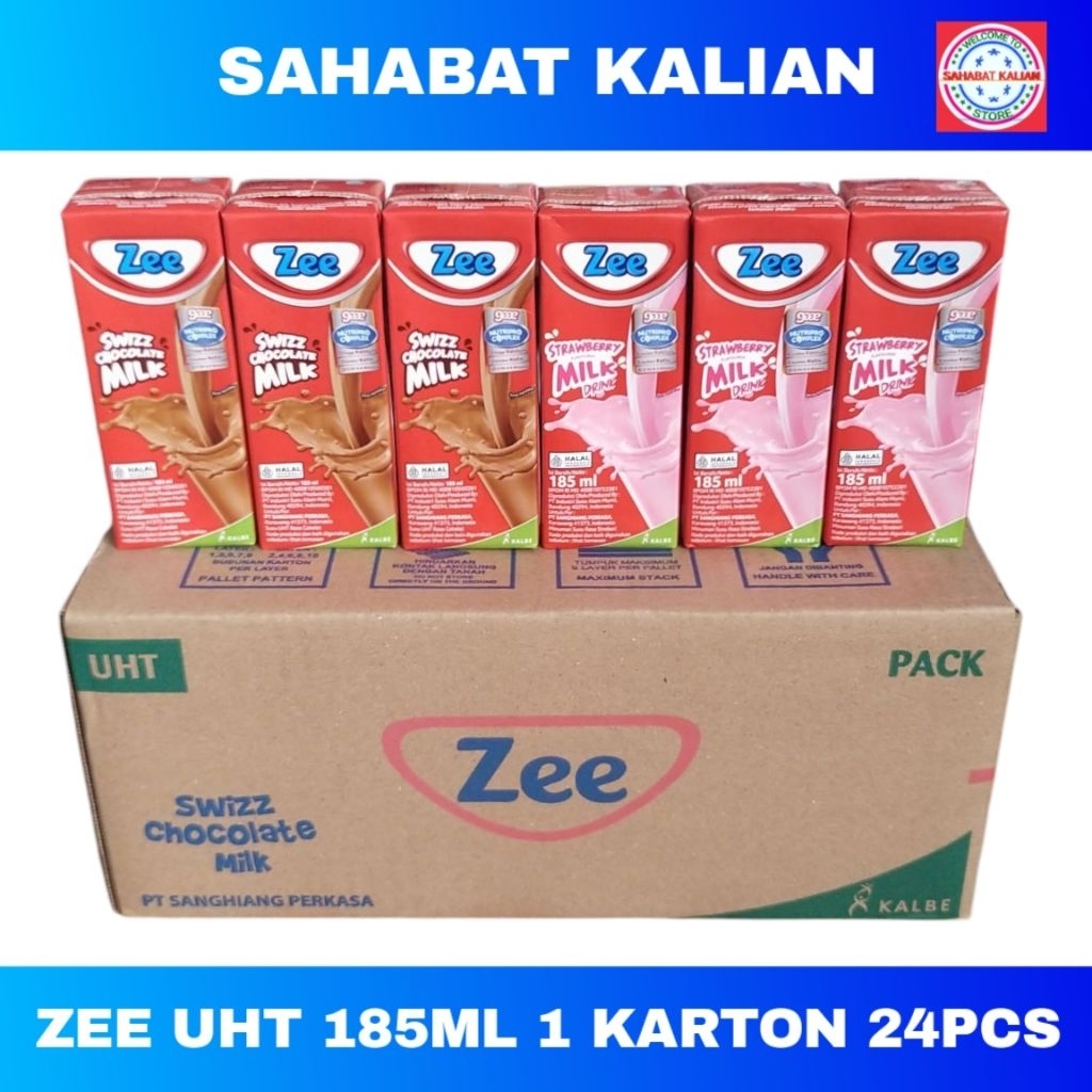 Jual ZEE UHT 185ml 1 karton 24 pcs | Shopee Indonesia