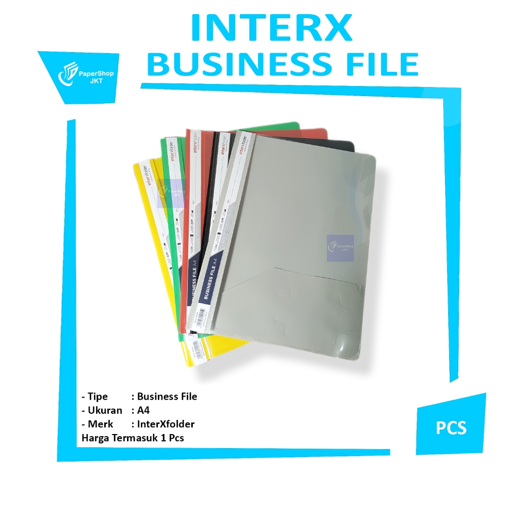 Jual INTERXFOLDER - Business File Map Plastik Ukuran A4 Warna - PCS ...
