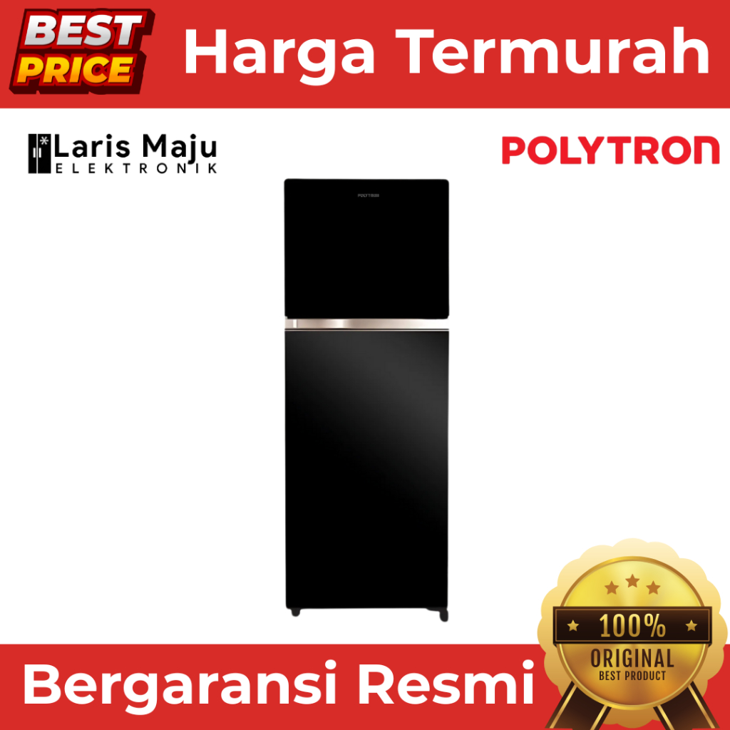 Jual POLYTRON Kulkas PRW 23 MNX - 2 Pintu Inverter Tanpa Bunga Es ...