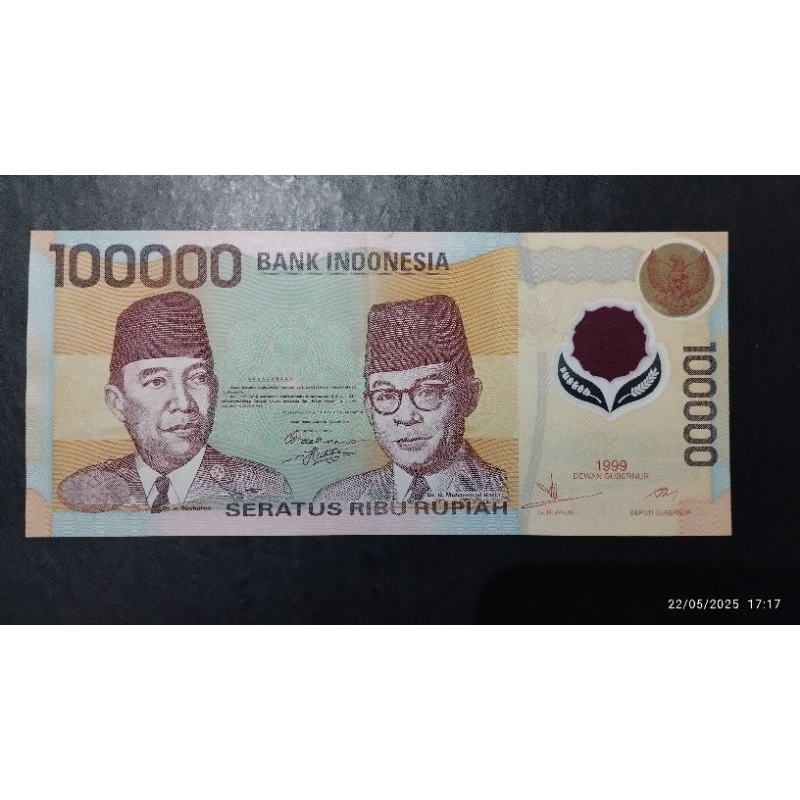 Jual UANG KUNO 100 RIBU RUPIAH POLYMER SOEKARNO HATTA BAGUS | Shopee ...