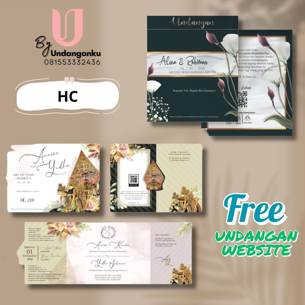 Jual UNDANGAN PERNIKAHAN CETAK | UNDANGAN AESTHETIC FLORAL | UNDANGAN ...