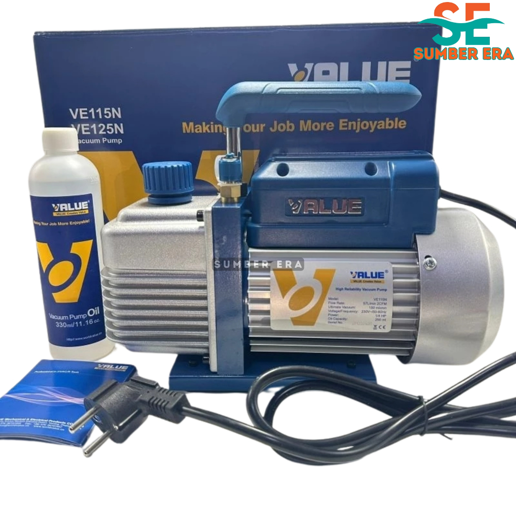 Jual Vacuum Pump 1/4 HP Merk Value (VE-115N) ORIGINAL / VACUUM PUMP OBAT AC | Shopee Indonesia