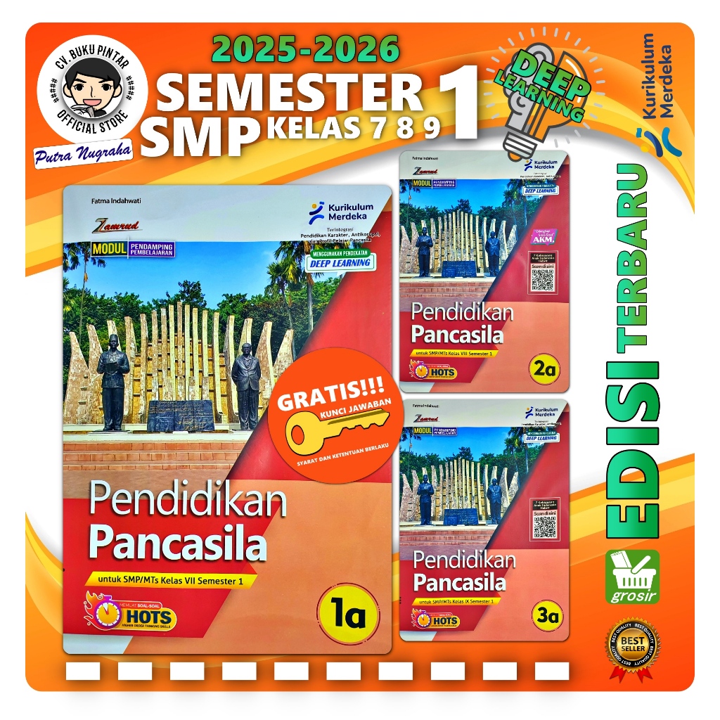 Jual LKS PP PKN PPKN PENDIDIKAN PANCASILA SMP KELAS 7 8 9 SEMESTER 1 ...