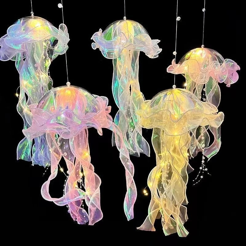 Jual Mainan DIY Lampion Jelly Fish / Lampu Ubur-Ubur / Creatif Jelly ...