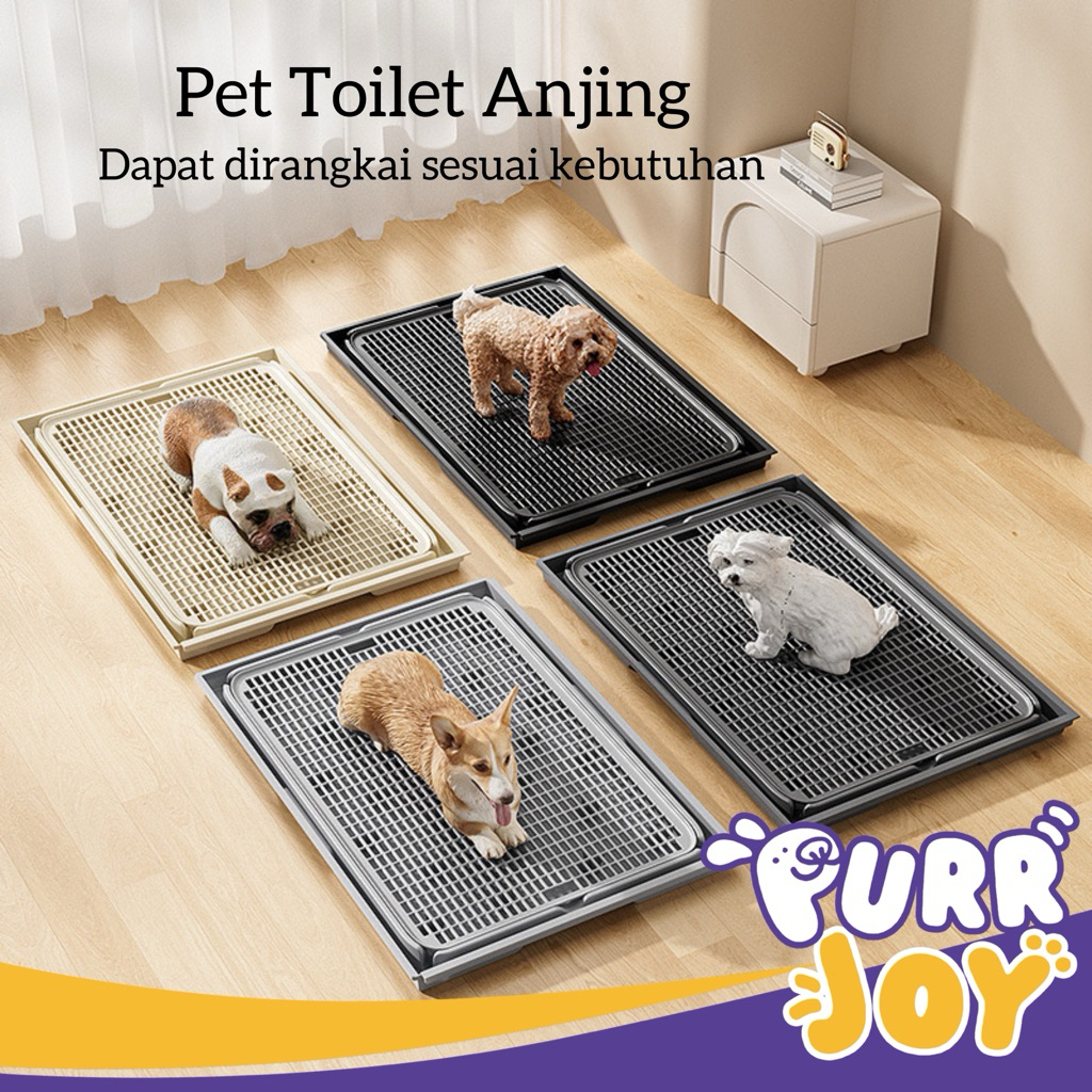 Jual PURRJOY Pet Toilet Anjing Bisa Dirangkai / Pee Poop Training Pad ...