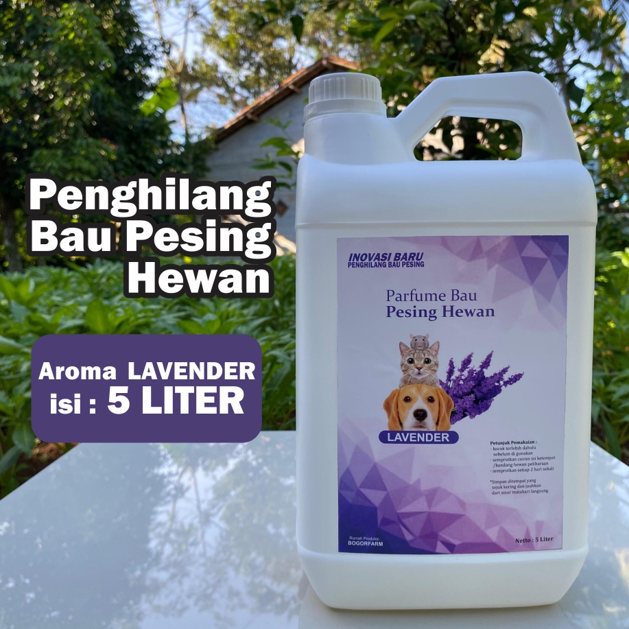 Jual KODE C56O SPRAY PENGHILANG BAU PESING HEWAN AROMA LAVENDER 5 Liter ...