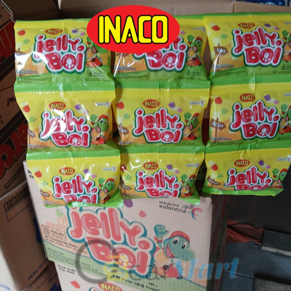 Jual INACO JELLY BOI 1 Dus isi 120 pack × 3 Cups Nata de Coco 33g ...