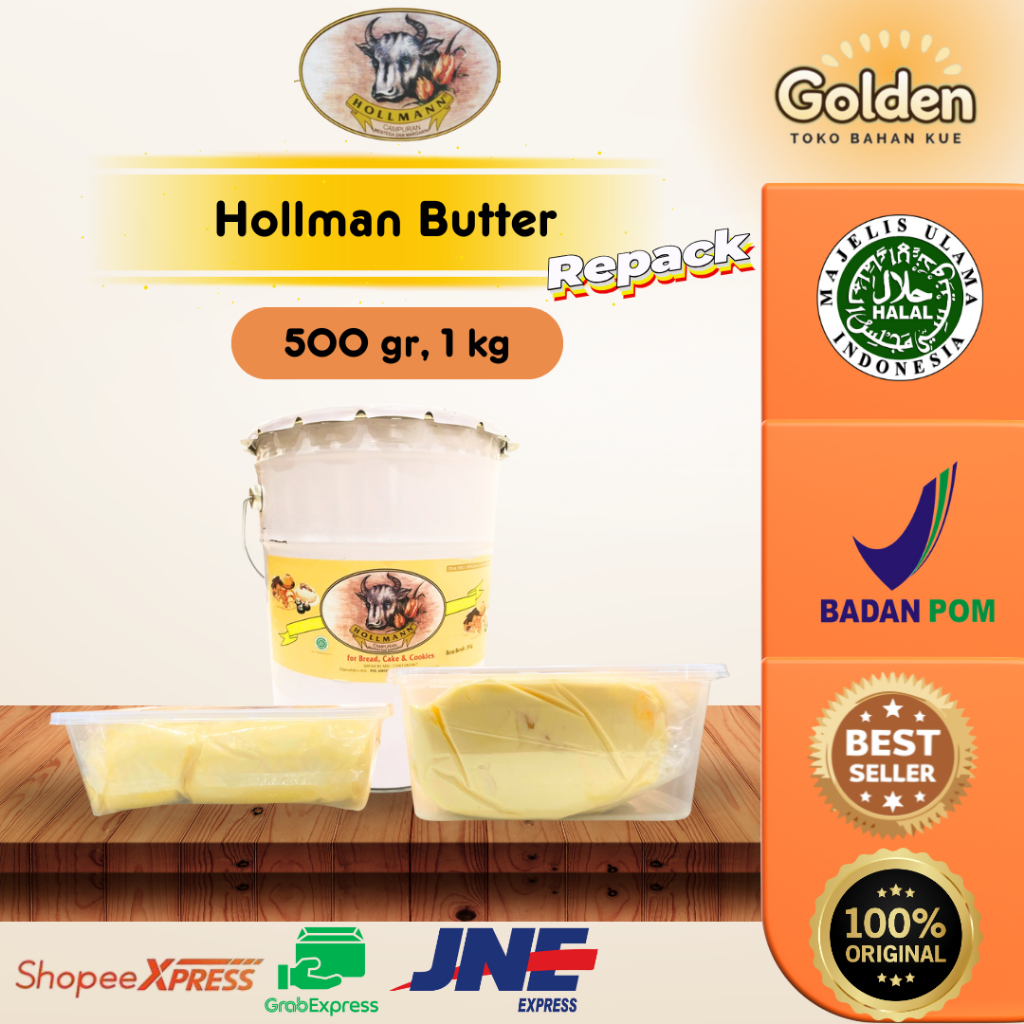 Jual Hollman Butter Campuran Repack 500 gr, 1 kg | Butter Murah Premium ...