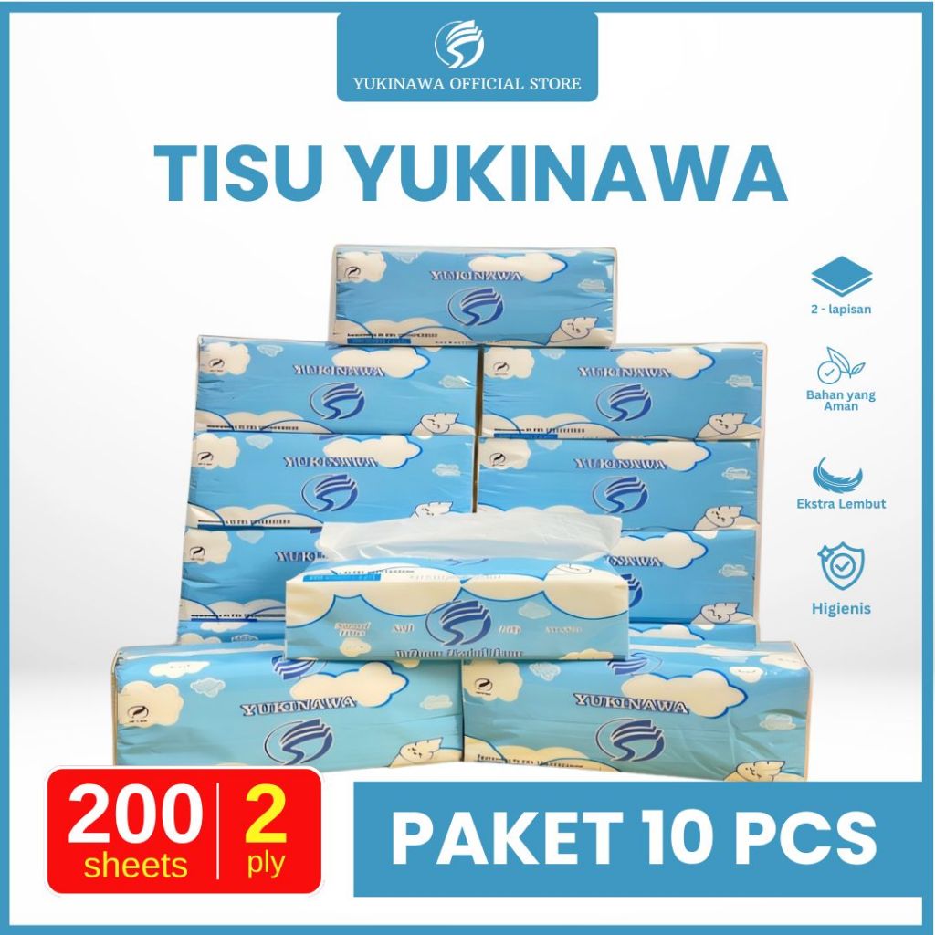 Jual Tisu Yukinawa 200 Lembar 2 Ply – Tisu Wajah Lembut, Kuat & Hemat ...