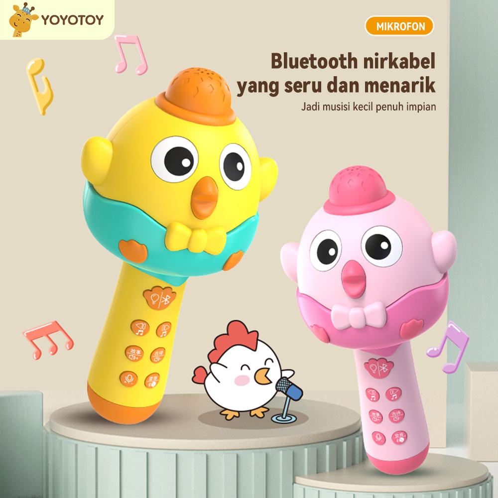 Jual Mikrofon Bluetooth Edukasi Anak Karaoke Wireless Speaker Mainan ...