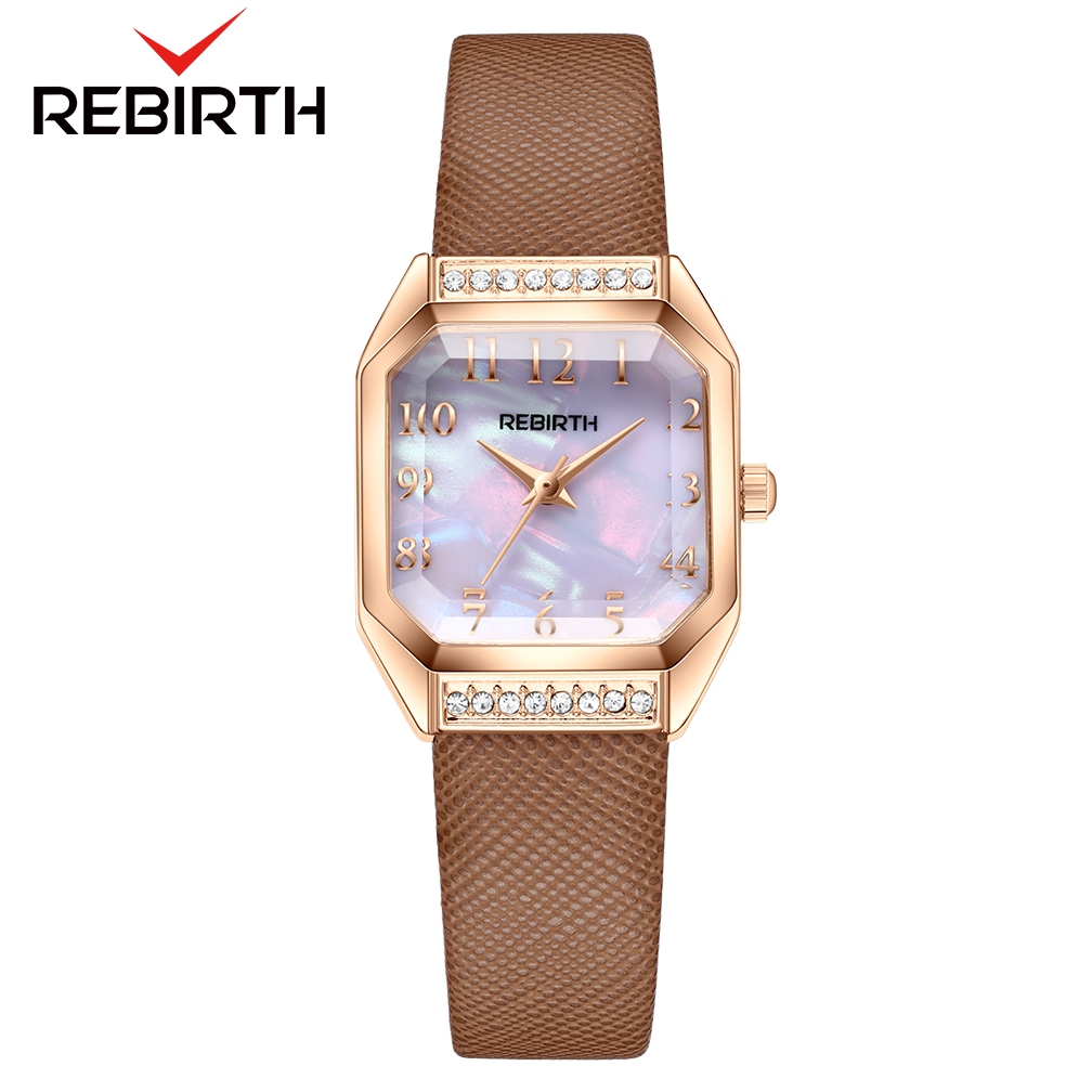 Jual REBIRTH Jam Tangan Wanita L001 Klasik Diamond-Shaped Mirror ...