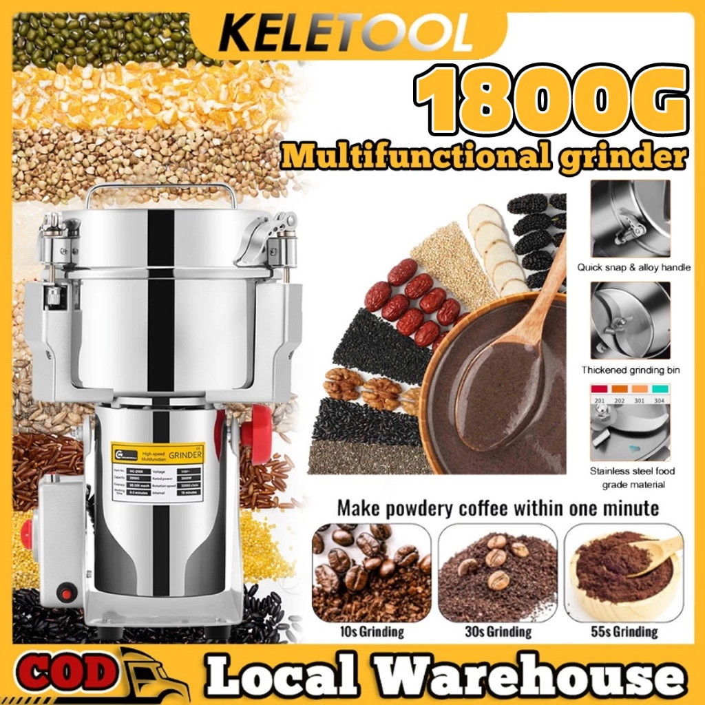 Jual 1800G/1200G/800G Mesin Grinder Penggiling Tepung Mesin Giling ...